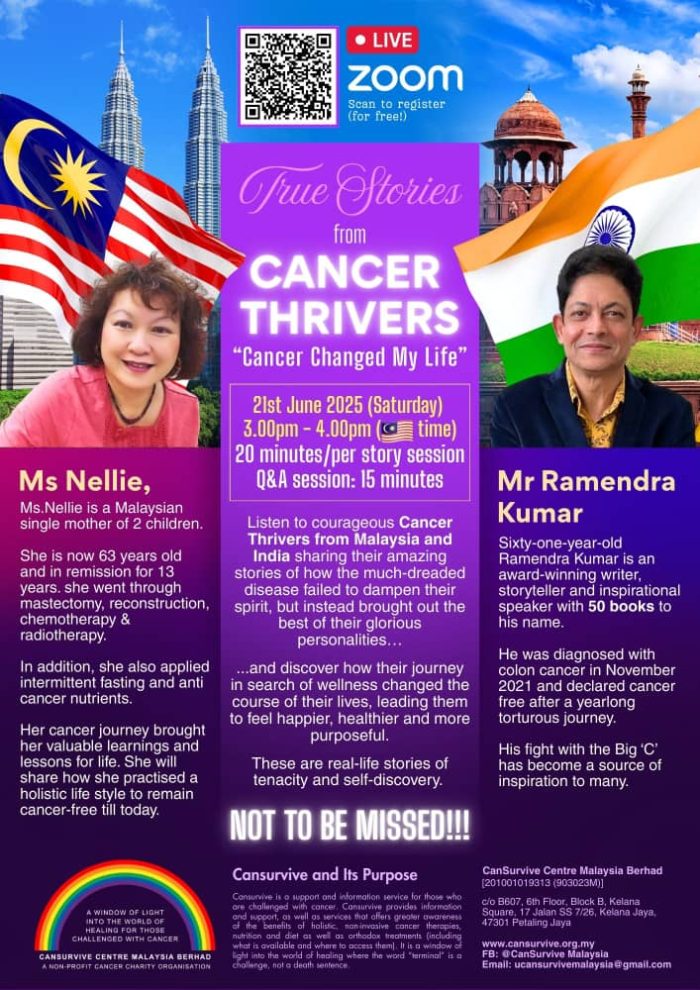 Cansurvive | 21 June 2025 [Talk] True Stories from Cancer Thrivers ...