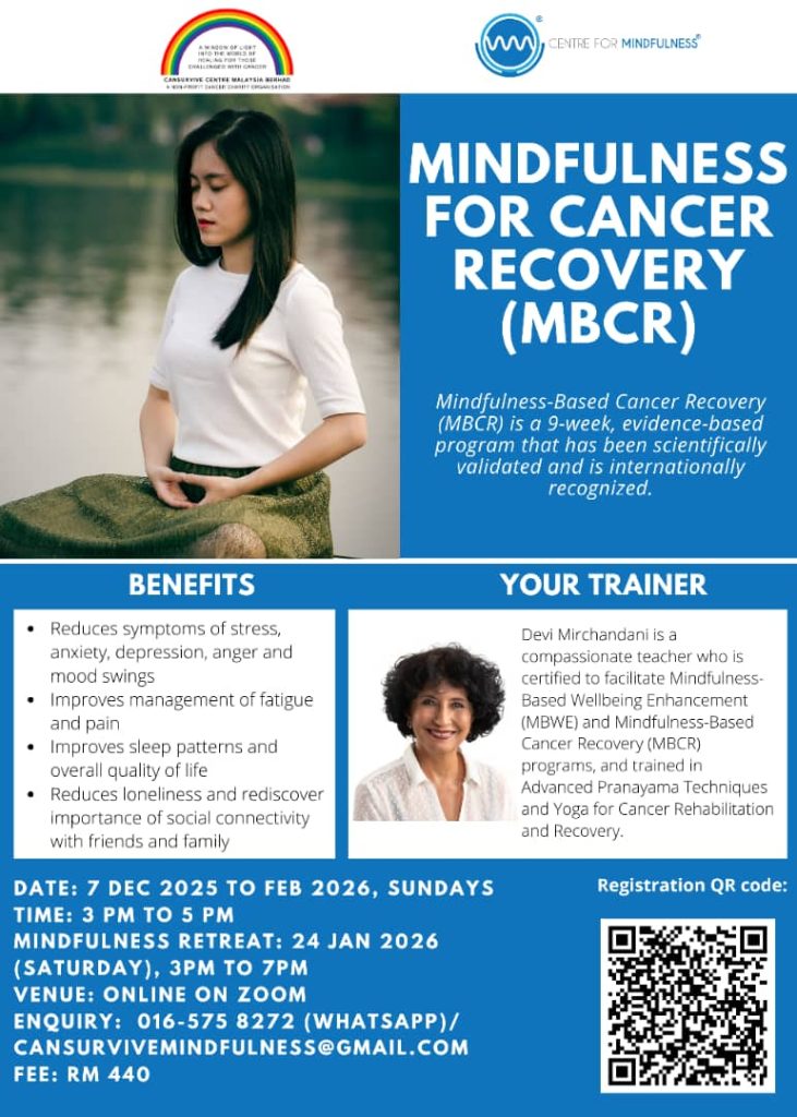 Cansurvive | 7 Dec 2025 – 1 Feb 2026 [Workshop] Mindfulness-based ...